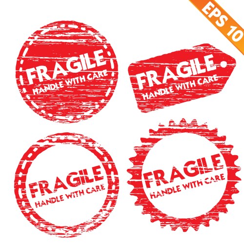 Fragile Sticker Vector Images (over 3,600)