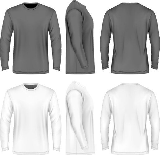 Long Sleeve Template Vector Images (over 10,000)
