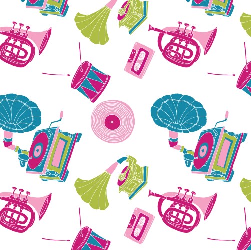 Music vintage background Royalty Free Vector Image