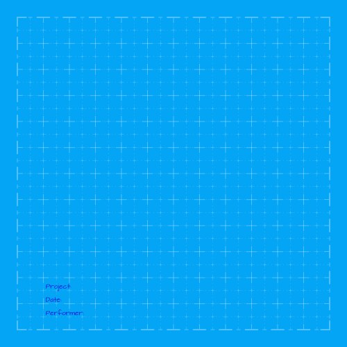 Blue square grid blueprint Royalty Free Vector Image