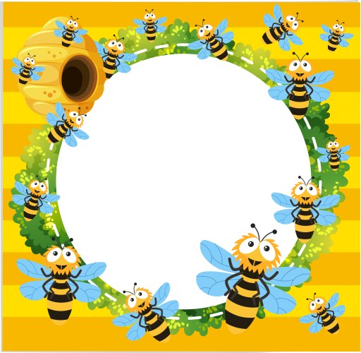 Bee border Vector Images & Graphics for Commercial Use | VectorStock