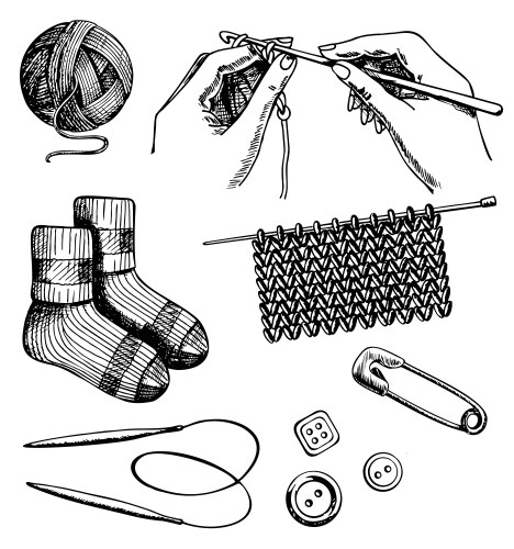 Knitting Vector Images (over 93,000)