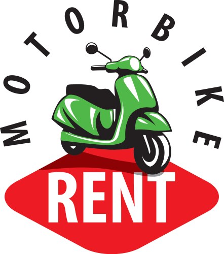 Motorcycle repair logo design Royalty Free Vector Image