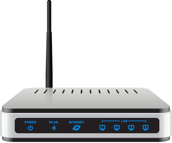 Wireless router Royalty Free Vector Image - VectorStock