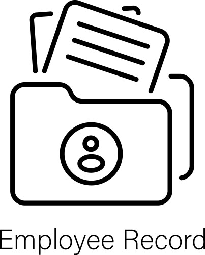 Customer record Royalty Free Vector Image - VectorStock