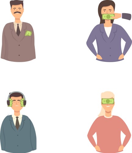 Software development icons set cartoon Royalty Free Vector Software development icons set cartoon Royalty Free Vector