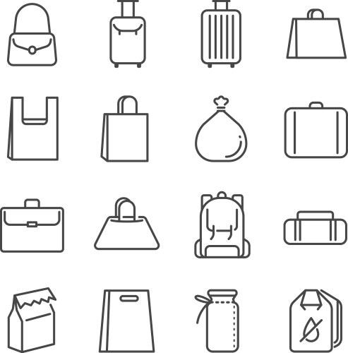 Bag Outline Vector Images (over 170,000)