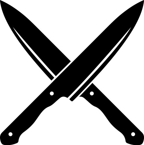Crossed Knives Vector Images (over 450)