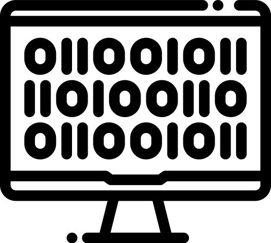 Ai icon thin linear style design isolated Vector Image