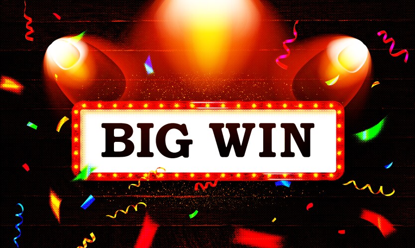 You win banner winner congratulations frame Vector Image