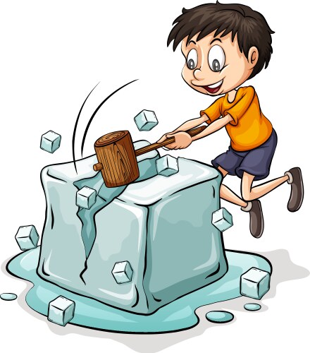 An ice cube Royalty Free Vector Image - VectorStock