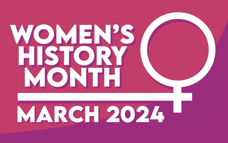 Celebrate womens history month Royalty Free Vector Image