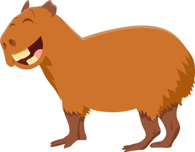 Capybara cartoon cute Vector Images & Graphics for Commercial Use ...