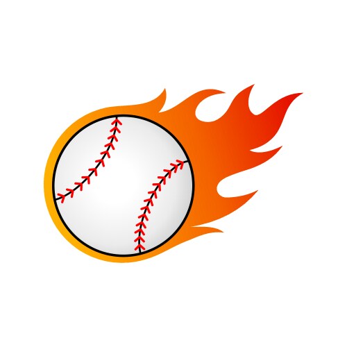 Baseball fire Vector Images & Graphics for Commercial Use | VectorStock