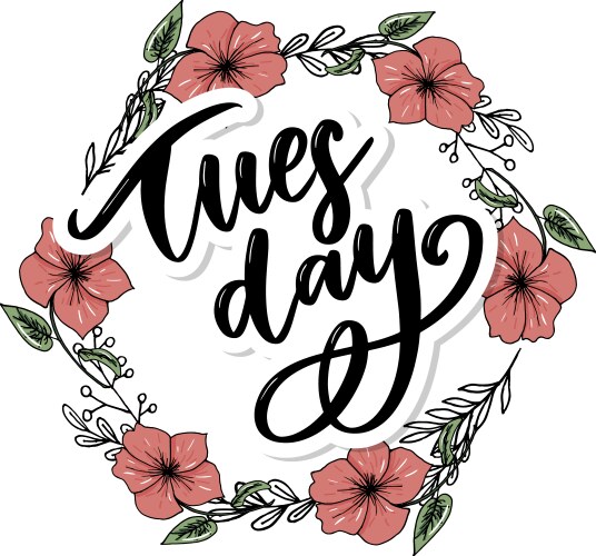 Hello tuesday Royalty Free Vector Image - VectorStock