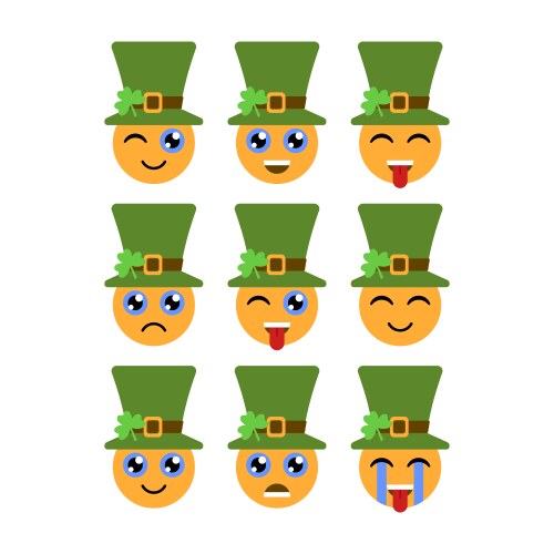 Emoticon st patrick day Vector Images & Graphics for Commercial Use ...