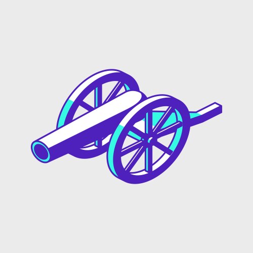 Isometric Cannon Vector Images (over 1,000)