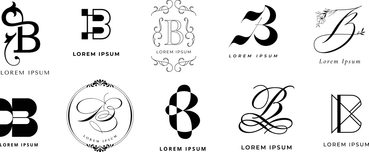 Letter B Monogram Logo Vector Images (over 48,000)