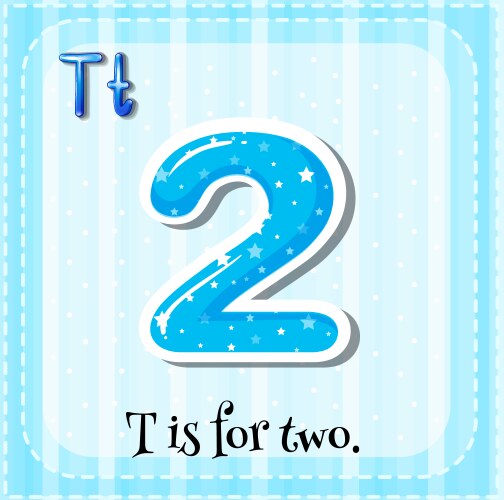 Number two Royalty Free Vector Image - VectorStock