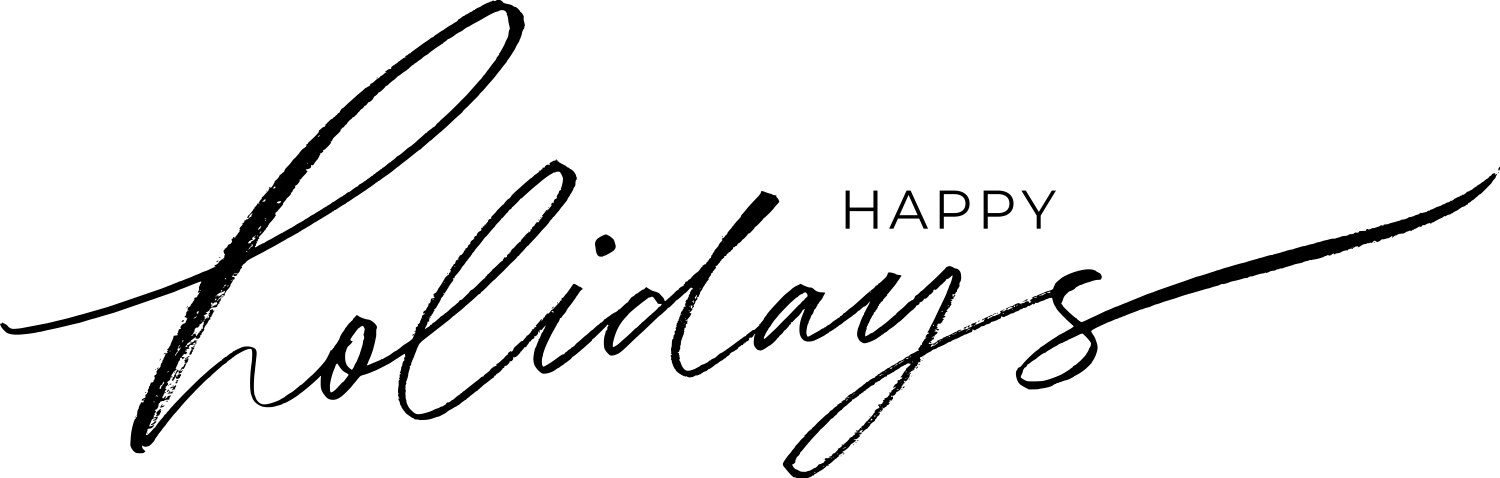 Cursive Happy Holidays Calligraphy Vector Images (over 2,200)