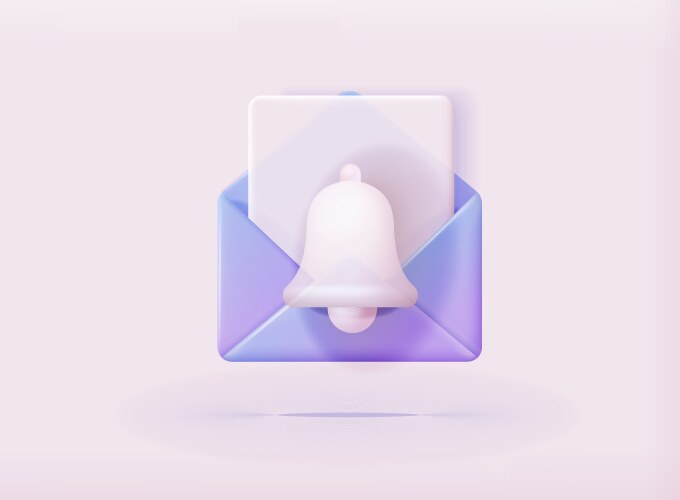Incoming message mail notification icon Royalty Free Vector