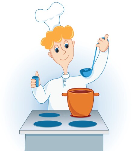 Chef cook Royalty Free Vector Image - VectorStock