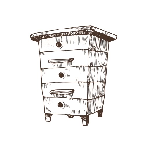 Cartoon of farm bee hive Royalty Free Vector Image