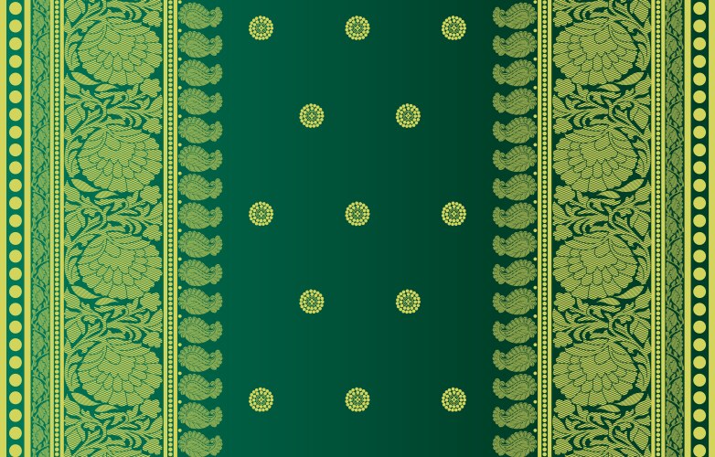 Indian ethnic sari design which is originated Vector Image