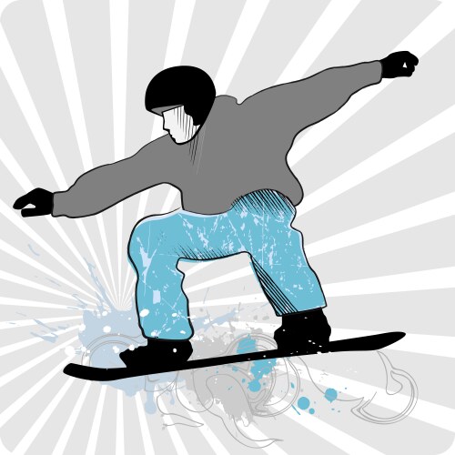 Snowboarding Royalty Free Vector Image - VectorStock