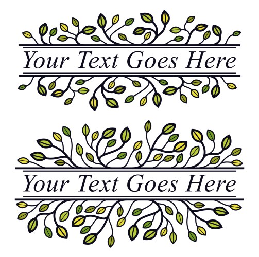 Beautiful linear floral design isolated on white Vector Image