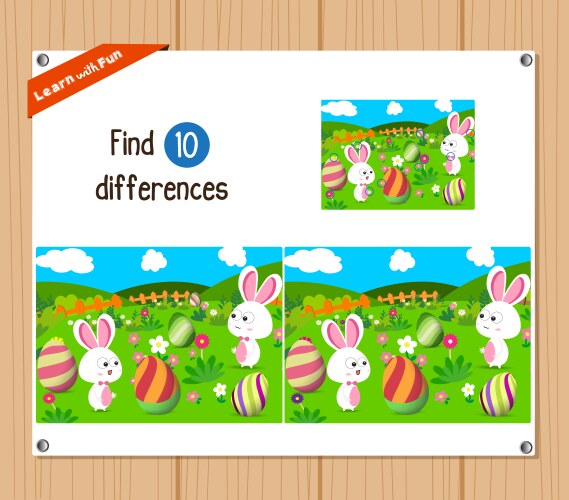 Educational differences task Royalty Free Vector Image