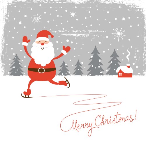 Santa with presents Royalty Free Vector Image - VectorStock