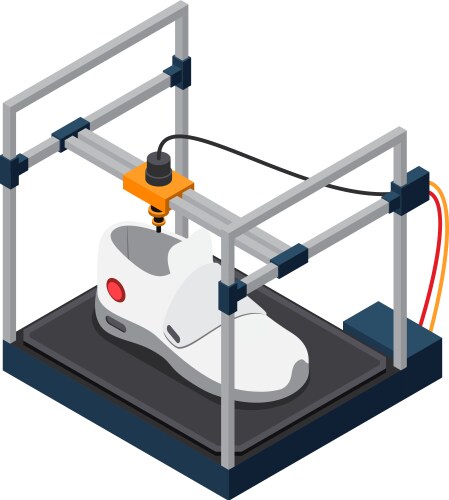 3d printing industry icon Royalty Free Vector Image