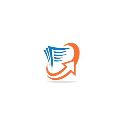 Document paper logo Royalty Free Vector Image - VectorStock