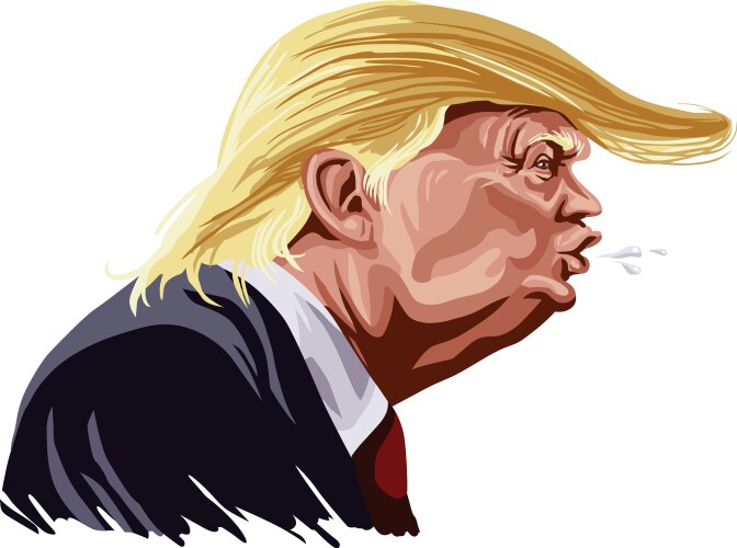 Cartoon trump Vector Images & Graphics for Commercial Use | VectorStock