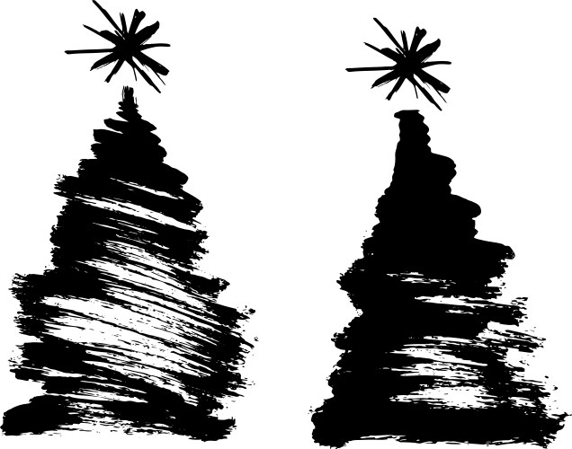 Christmas Tree Drawing Vector Images (over 52,000)