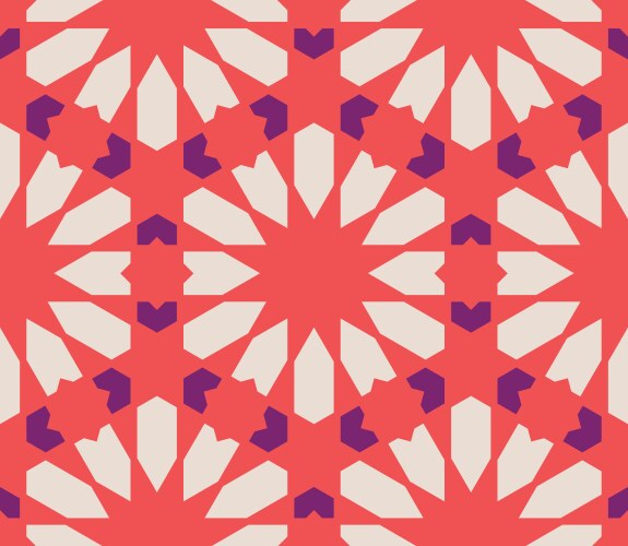 Retro 70s star seamless pattern Royalty Free Vector Image