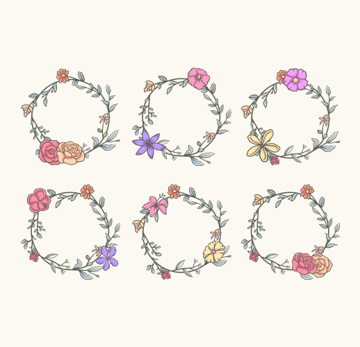 Round Flower Border Vector Images (over 34,000)