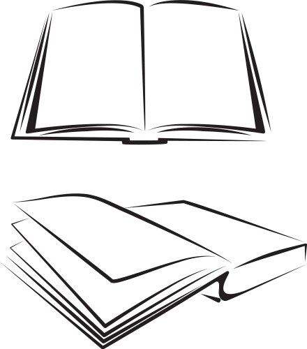 Book set Royalty Free Vector Image - VectorStock