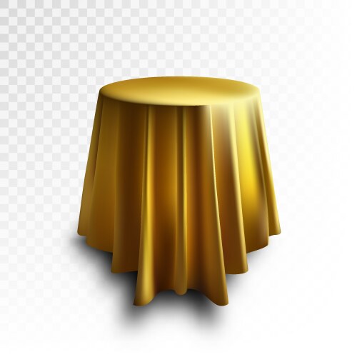 Round tablecloth Royalty Free Vector Image - VectorStock