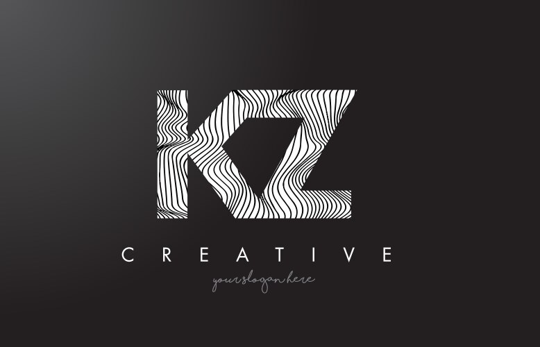 K letter lines logo icon Royalty Free Vector Image