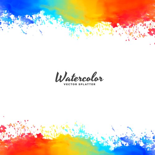 Bright colorful watercolor texture background Vector Image