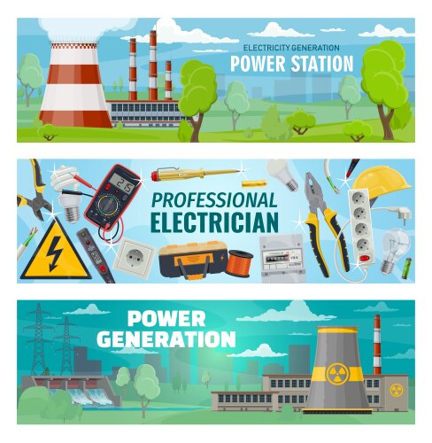 Electricity infographic set Royalty Free Vector Image