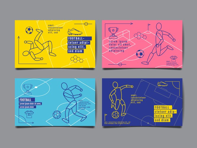 Template sport layout design flat single Vector Image