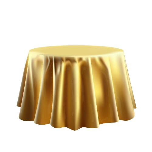 Round tablecloth Royalty Free Vector Image - VectorStock