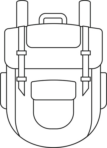 Backboard outline Royalty Free Vector Image - VectorStock