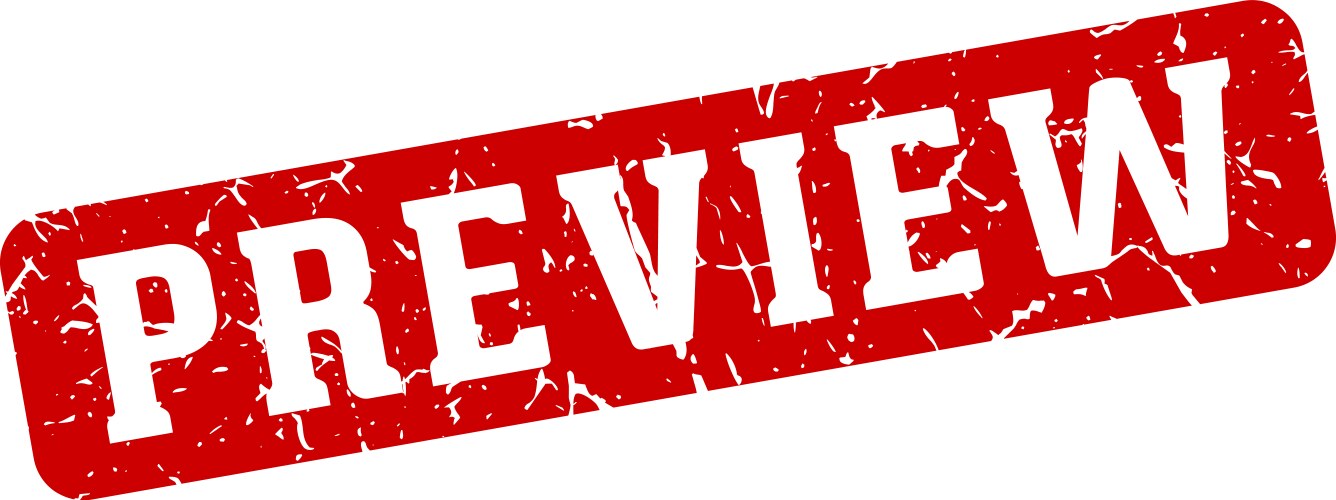 Preview rectangular sign preview stamp Royalty Free Vector
