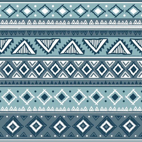 Black and white tribal ethnic pattern Royalty Free Vector