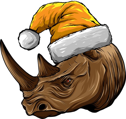 Colorful head rhino design Royalty Free Vector Image