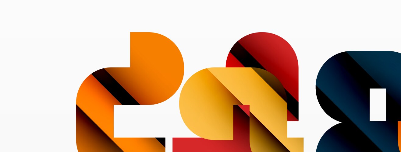 Abstract background colorful geometric curve Vector Image